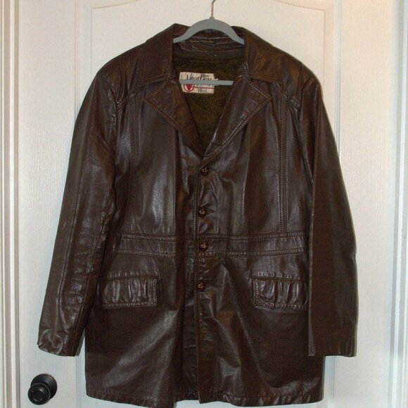 Sears | Jackets & Coats | Vintage Sears The Leather Shop Jacket Mens ...